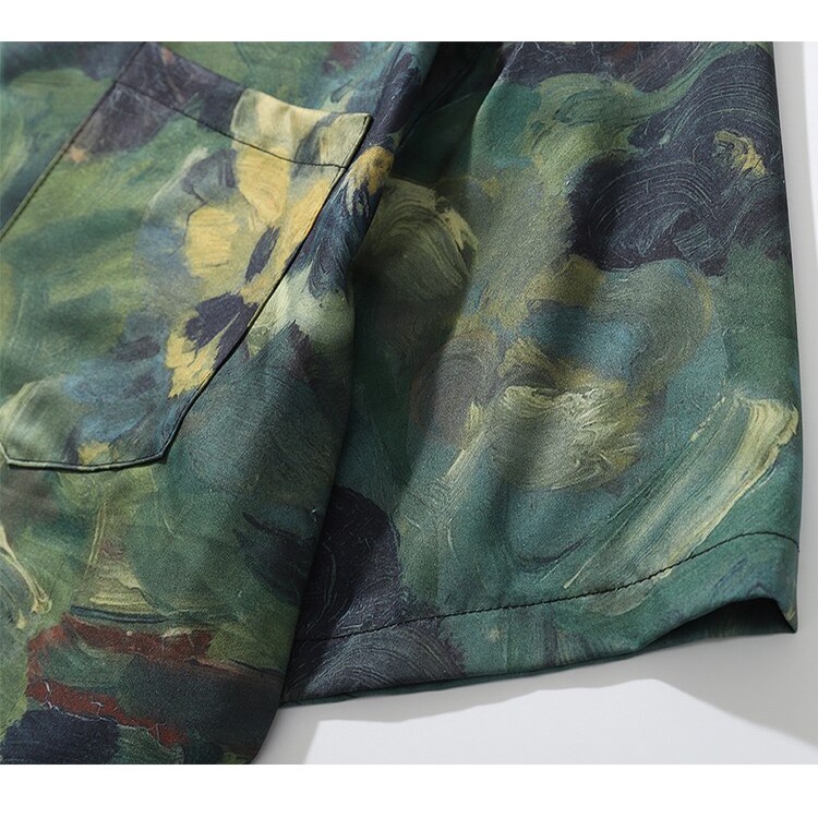 VZVE ผู้ชายเสื้อ G Raffiti สบาย ๆ แฟชั่นเย็นย้อนยุคถุงขนาดใหญ่สะดวกสบาย ...