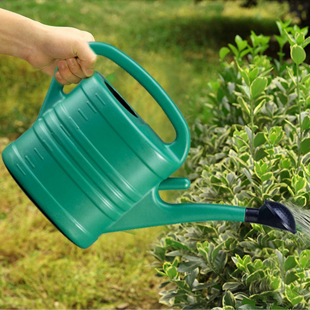 Watering Can with Green 10 Litre Kettle with Handle Long Mouth ...