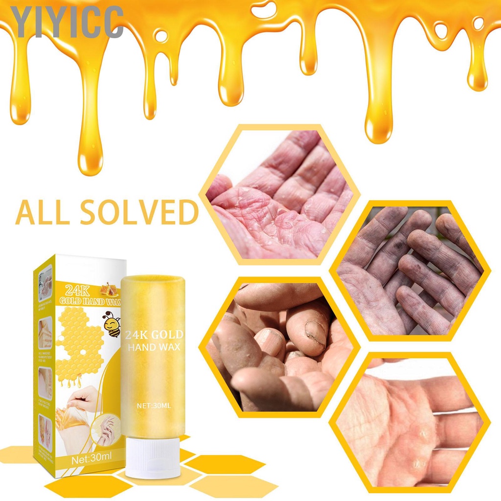 Yiyicc Tear Hand Mask Wax Hydrating Moisturizing Peel Off Massage for ...
