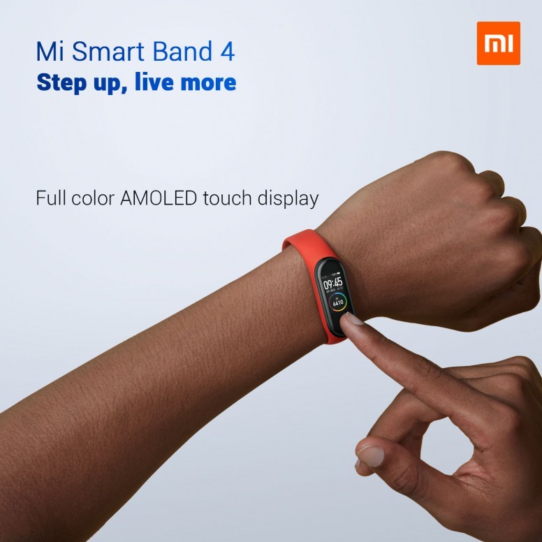 Xiaomi Mi Band 4 Global Version รองรับภาษาไทย - สายรัดข้อมือ เพื่อ ...