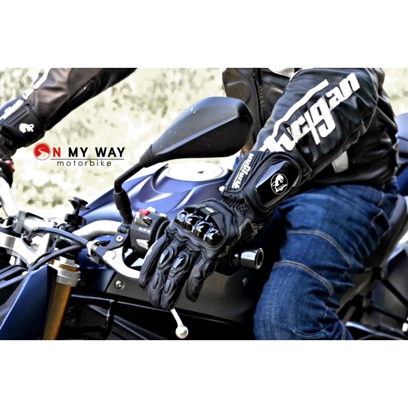 ส่งฟรี ถุงมือหนังข้อยาว Furygan AFS-18 ถุงมือข้อยาว ถุงมือขับบิ๊กไบค์ ถุงมือขับรถมอเตอร์ไซค์ ...