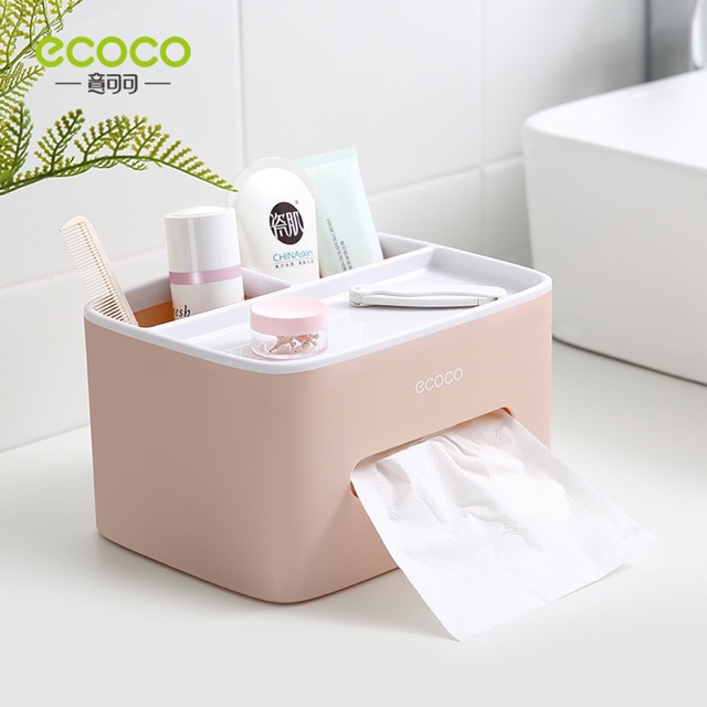 ecoco กล่องใส่ทิชชู่มัลติฟังก์ชั่น กล่องทิชชู่อเนกประสงค์ E1602 ...