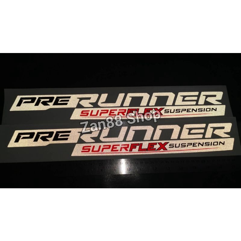 สติ๊กเกอร์ PRERUNNER SUPERFLEX SUSPENSION ติดข้างท้ายรถ TOYOTA REVO ปี ...