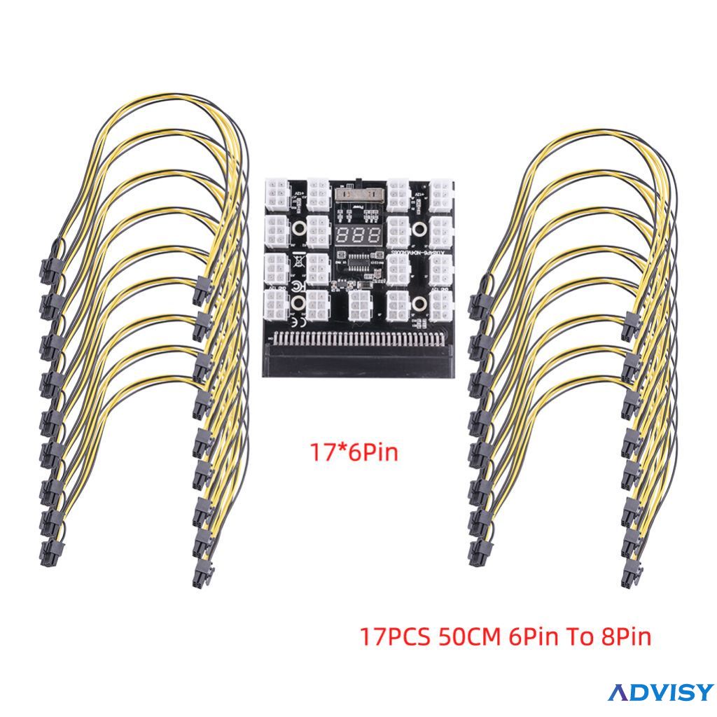 (In Stock) 17x6pin Breakout Board HP 1200W Server Power Convert 6Pin To ...