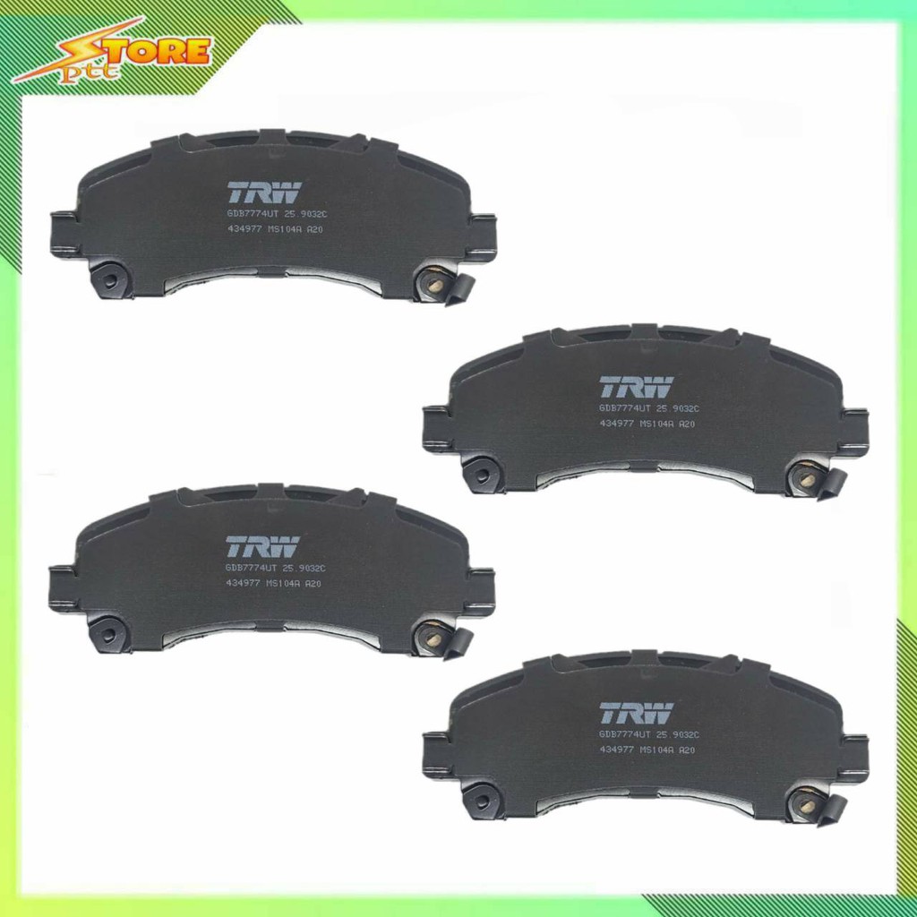 DB1841 ผ้าเบรคหน้า ISUZU All New D-MAX TRW (ทีอาร์ดับบลิว) ผ้าดิสเบรคหน้า ISUZU TRW U-TEC ...