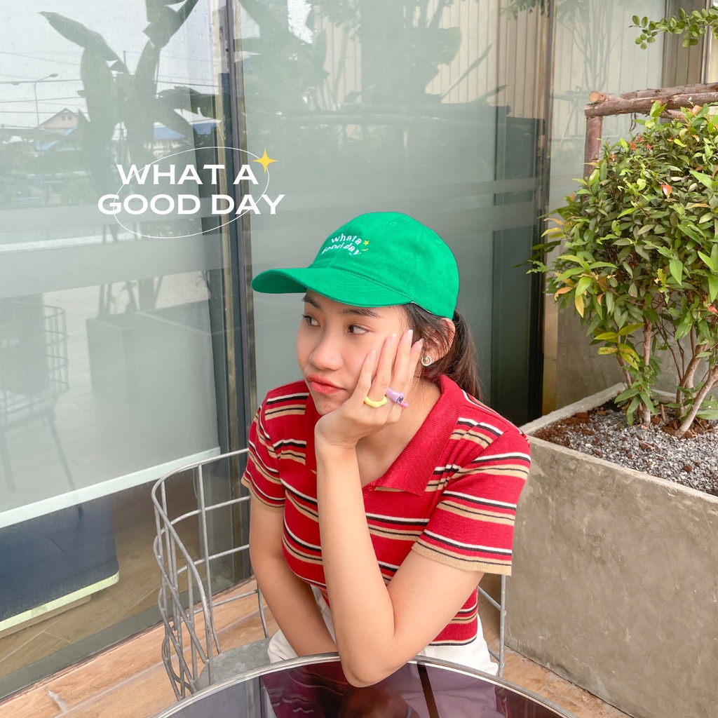 หมวกแก๊ป what a good day by asissyclub️️ - asissy.club - ThaiPick