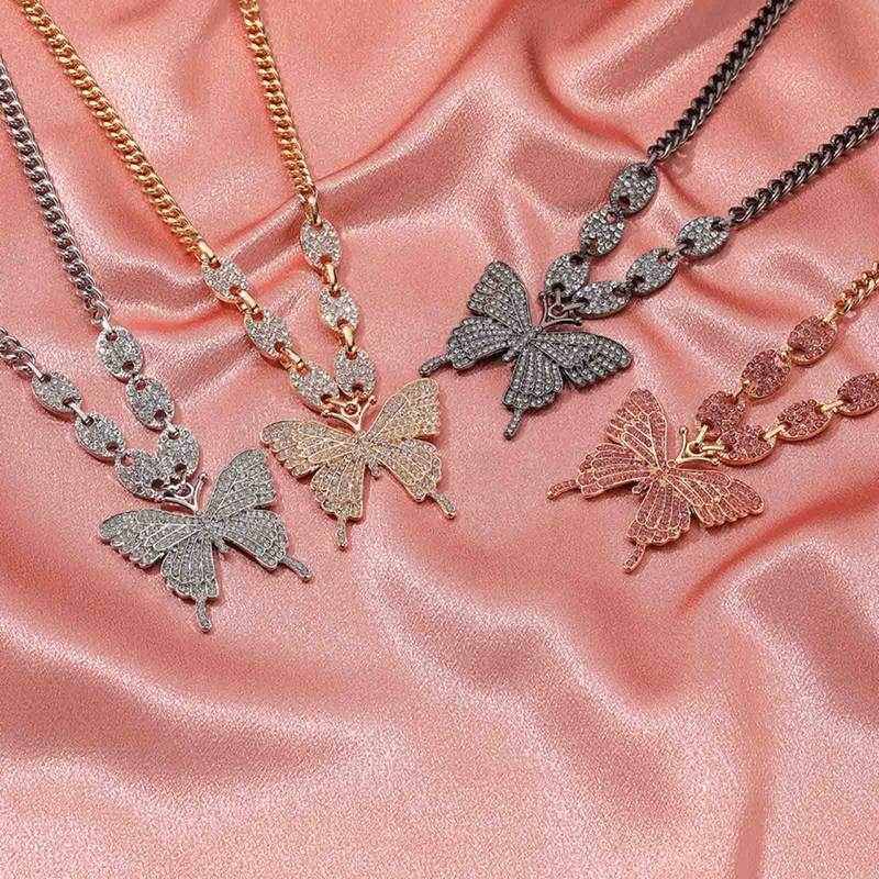 สร้อยคอโชกเกอร์ประดับจี้รูปผีเสื้อเครื่องประดับแฟชั่นสตรี - krystal.th ...