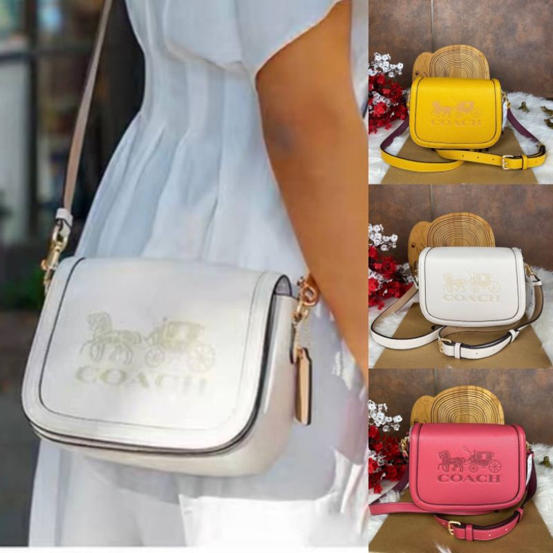 COACH SADDLE BAG WITH HORSE AND CARRIAGE | Shopee Thailand