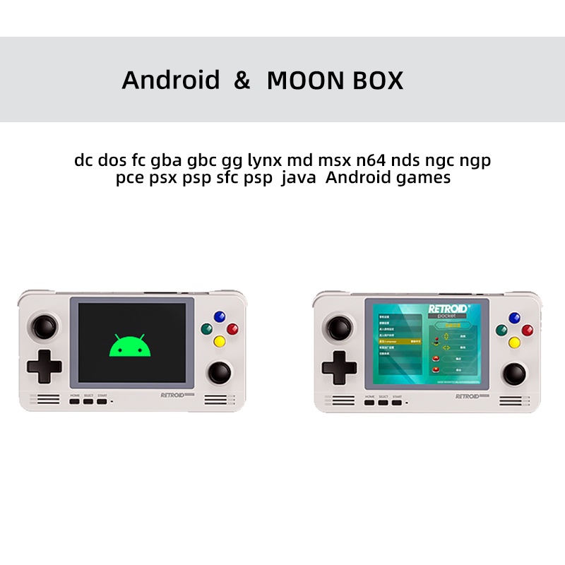 3.5 Inch Retroid Pocket 2 Game Console Android Pandora Dual System ...