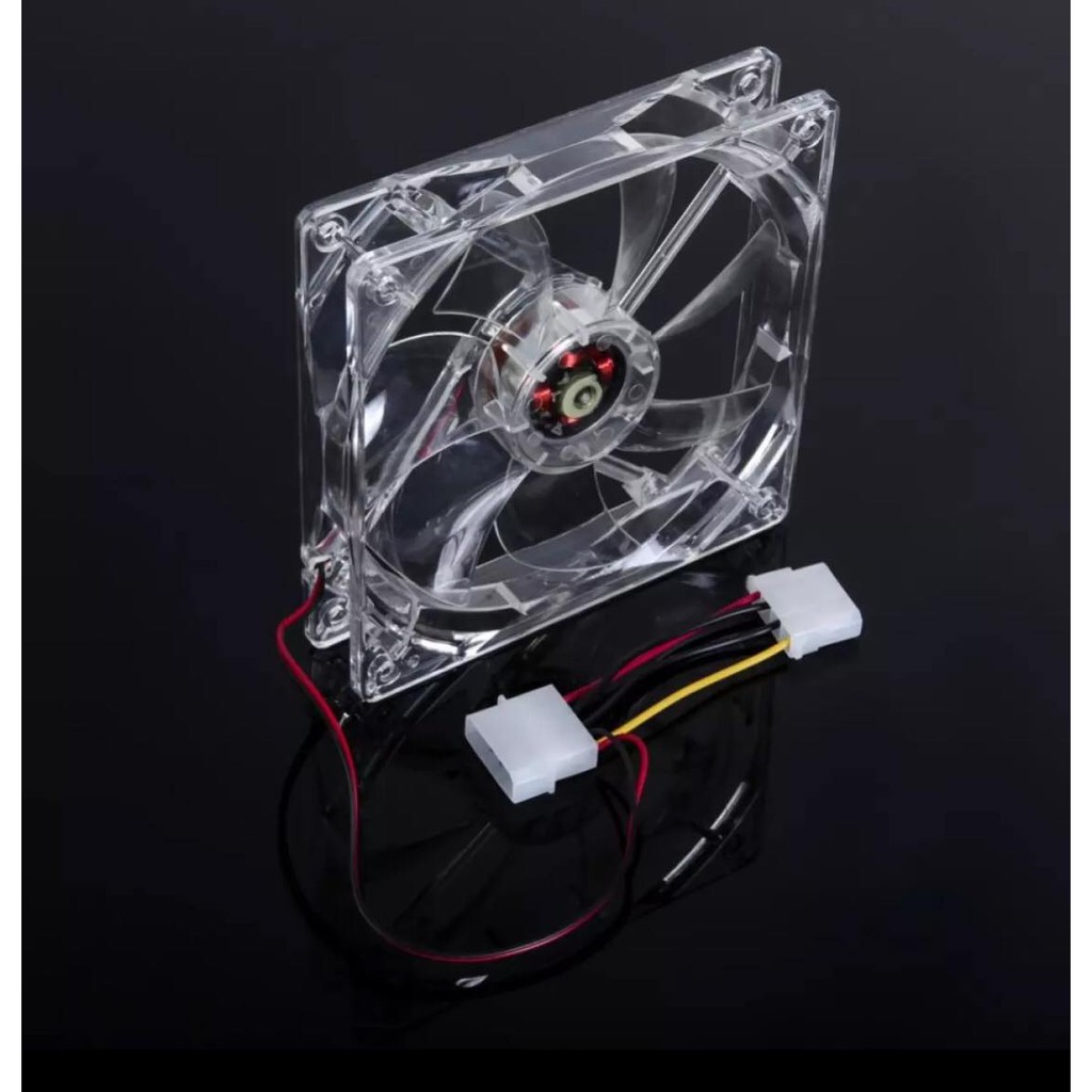 LED Light PC Computer CPU Cooling Cooler Case Fan 4Pin DC 12V 120mm(สี ...