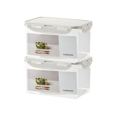 [Lock&Lock] [1.6L 1600ml x 4pcs] [Grey] Stackable Bisfree Bpa-Free ...