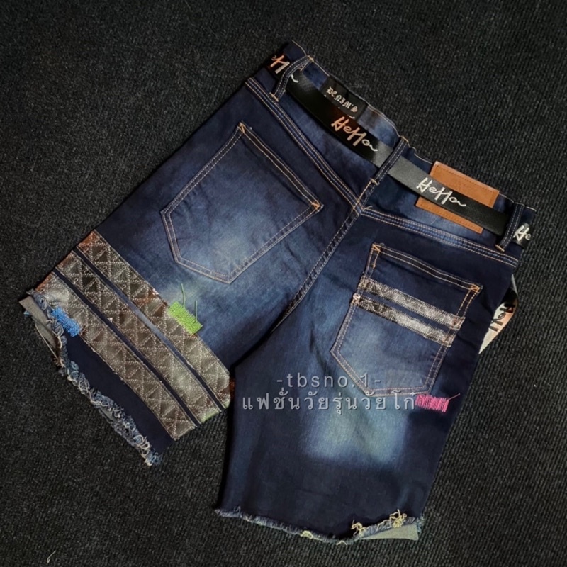 กางเกงยีนส์ 3 แถบ นำเข้า️Tab Holdem Denim Street Style กางเกงยีนส์ขา ...