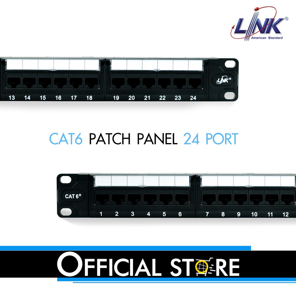 LINK Patch Panel 24 port CAT6 (US-3124A) - interlink_official_shop ...