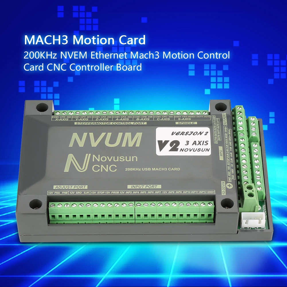 Nvum 3 / 4 Axis CNC Controller MACH 3 Ethernet Motion Board สำหรับ Stepper Motor wtt - xguli.th ...