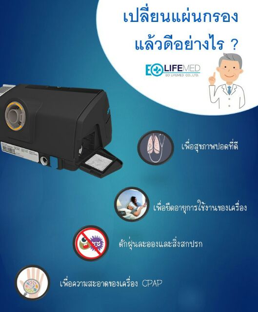 Hypo filter แผ่นกรอง Cpap for ResMed Airsense10 ของแท้ - jeffreyspectro ...