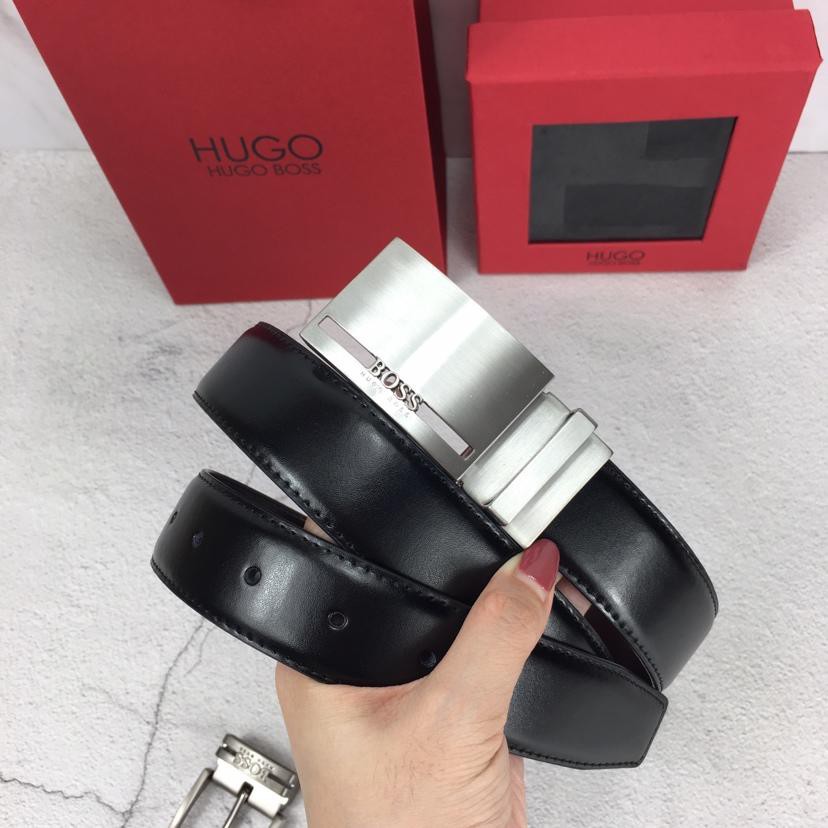 HUGO BOSS belt with red box and paper bag บรรจุภัณฑ์ของขวัญเคาน์เตอร์ ...