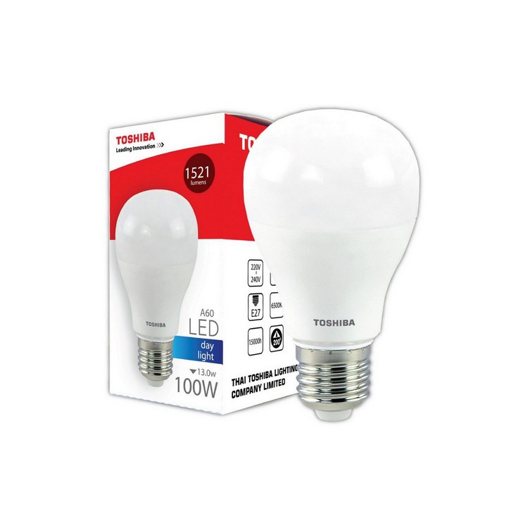 หลอด LED GEN5 A60 13W DL E27 TOSHIBA | TOSHIBA | LDAC1365E7TH5 หลอดไฟ ...