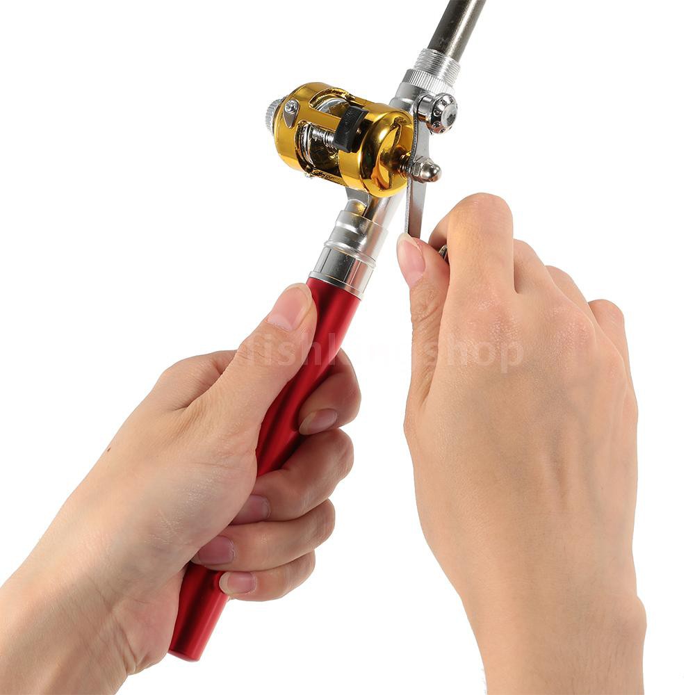 (fhyg) คันเบ็ดตกปลา ชนิดปากกา ขนาดเล็ก พกพาง่าย พร้อมล้อรอกอลูมิเนียม ...