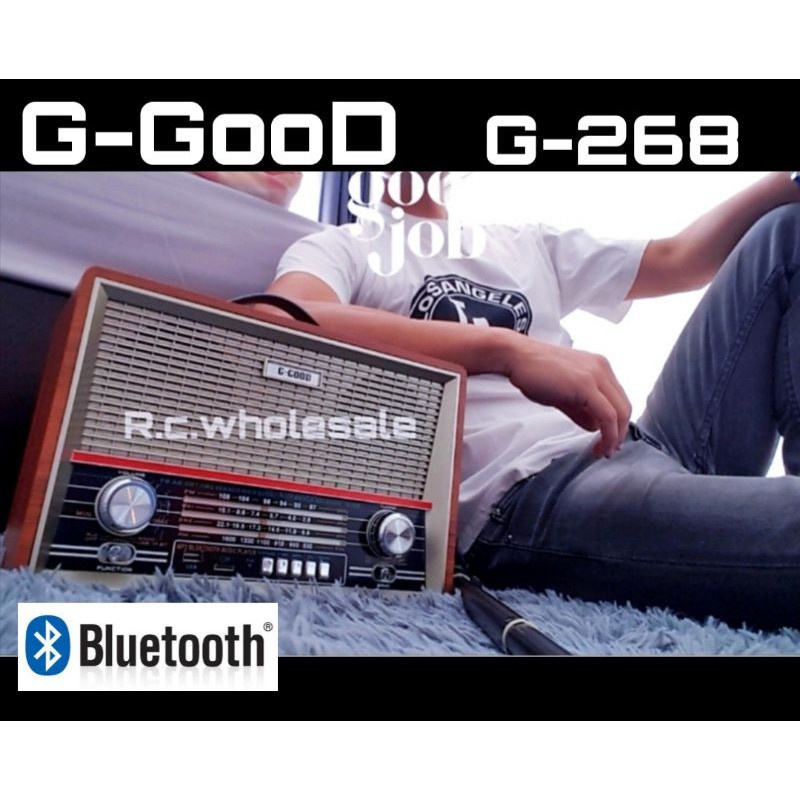วิทยุ ลำโพง Bluetooth (บลูทูธ) G-GOOD G-268 ฟังก์ชั่นครบ USB - MP3 - AUX-AM-FM-ACDC - 4v4db7hphv ...