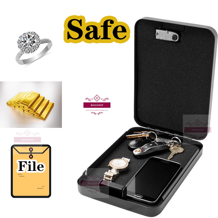 jewellery storage coffer strongbox steel safe ready stock money bank ...