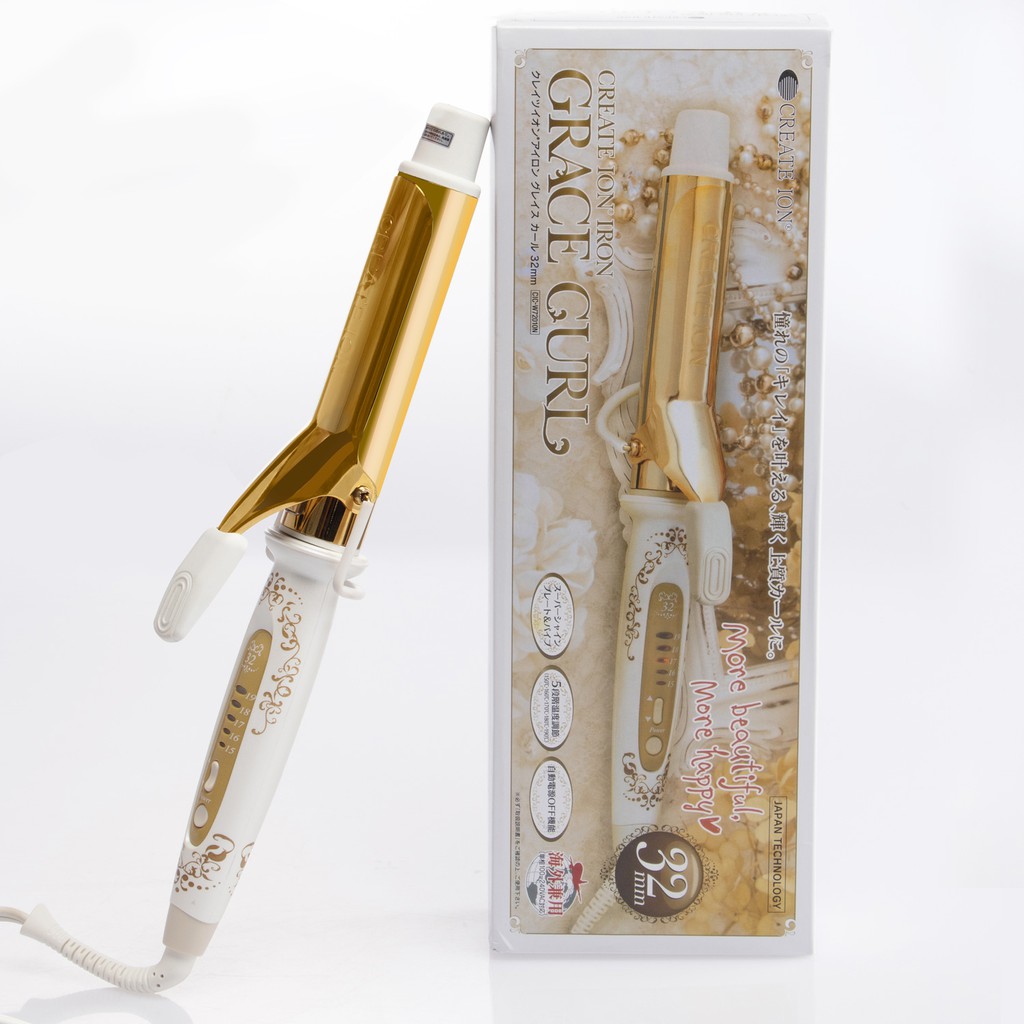 {ราคาถูกสุด ๆ พร้อมส่ง}CREATE ION Iron Grace Curl 32mm ของแท้จากญี่ปุ่น ????‼️{มีข้อบกพร่อง ...