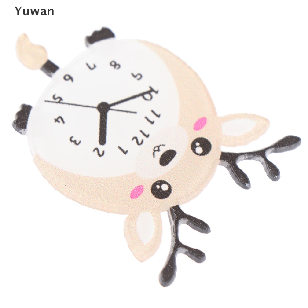 Yuwan พร้อมส่ง นาฬิกาแขวนผนัง ลายการ์ตูนจิ๋ว 1:12 อุปกรณ์เสริม สําหรับ ...