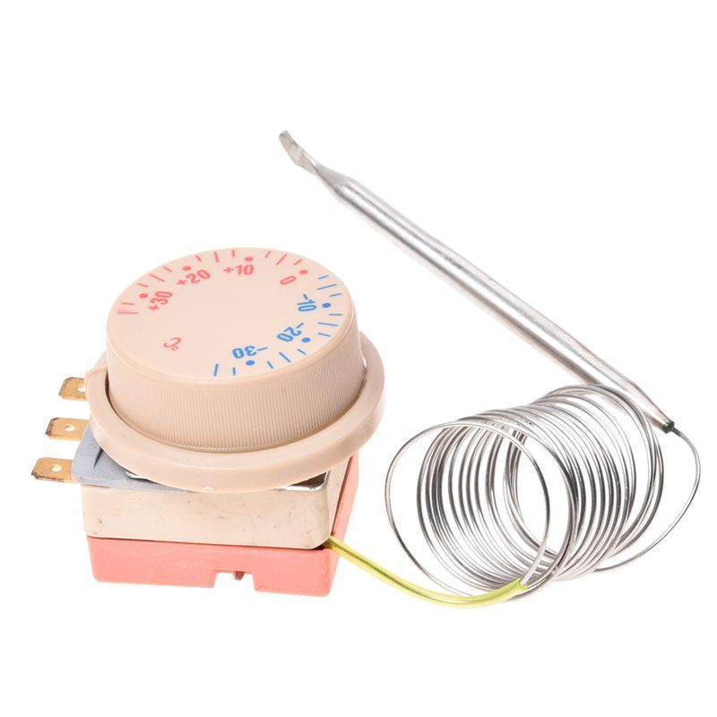 AC 250V 16A Freezer Refrigerator Thermostat -30 to 30 Celsius Degree ...