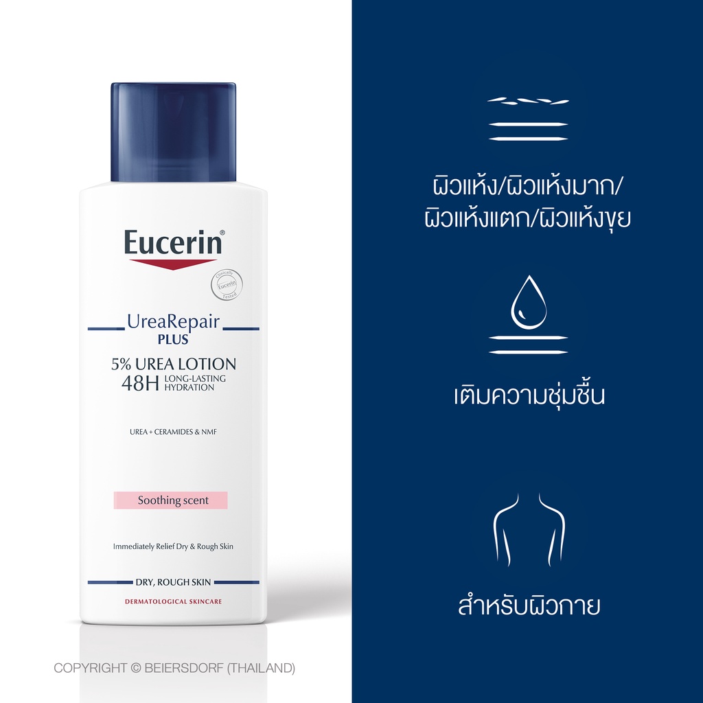 Eucerin Urea Repair plus 5 Urea Lotion 48H Long-Lasting Hydration 250ml ...