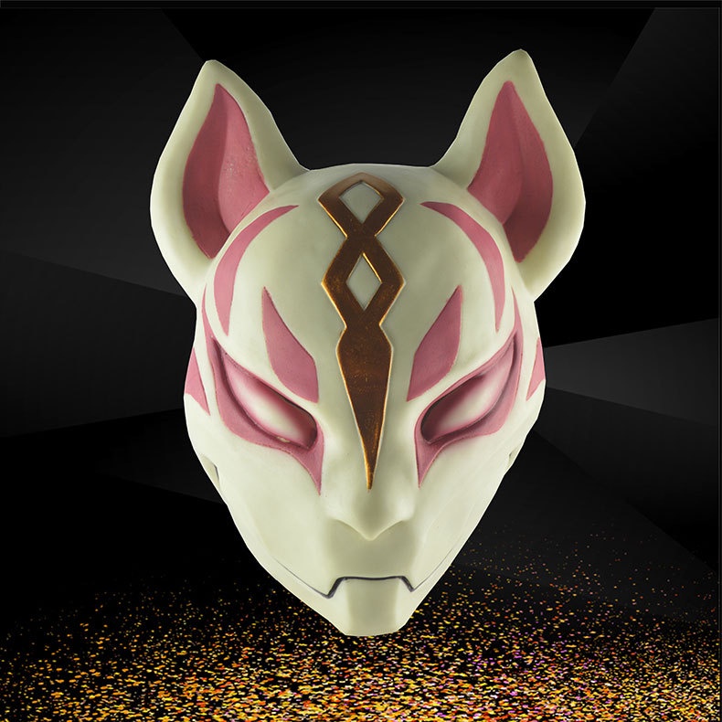 Night Fairy Fox Mask Resin Dance Mask Performance Party Fox Resin Foam ...