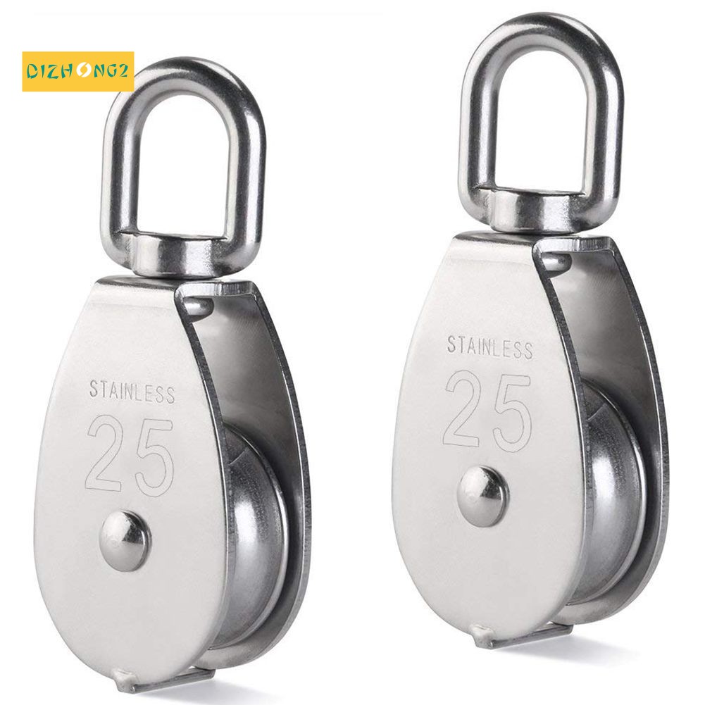 2 ชิ้น 25 มม . Single Pulley Block In 304 สแตนเลส M25 Pulley Roller 400 ...