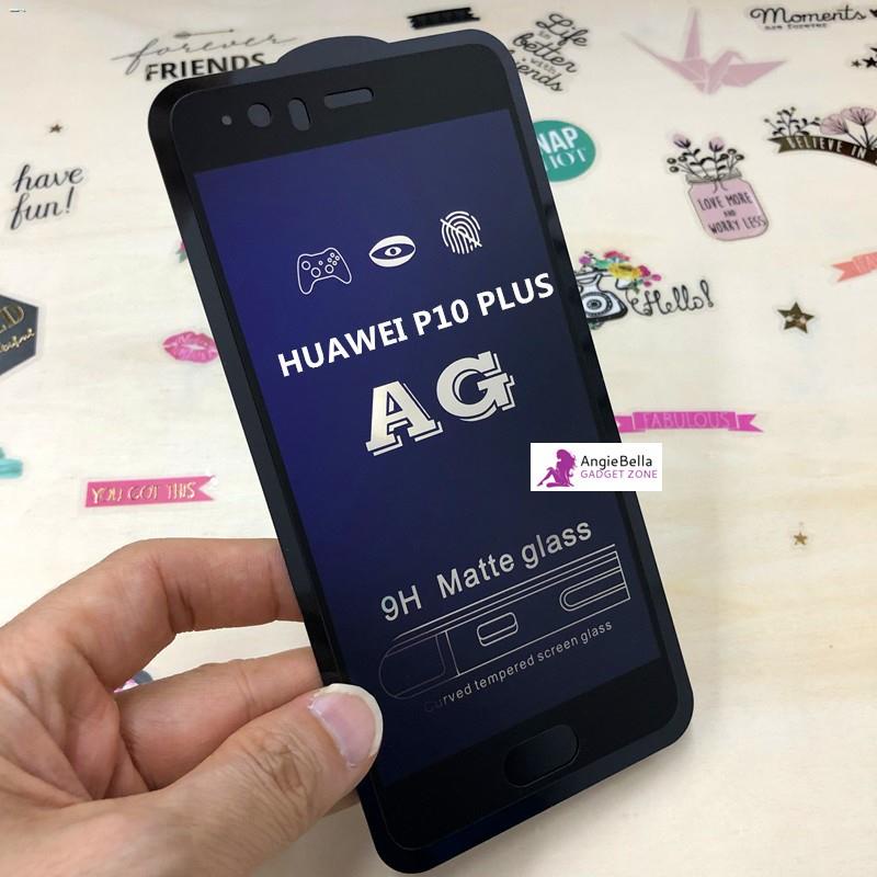 Huawei P10 P10 Plus P20 P20 Pro P30 P40 AG Matte Anti FingerPrint Anti BlueRay Tempered Glass ...