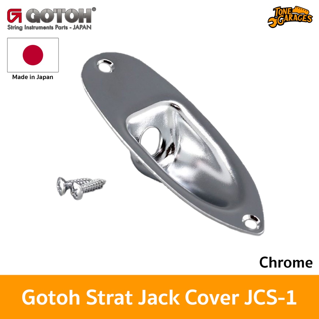 Gotoh JCS-1 Jack Cover Strat ฝาปิดรูแจ๊ค สี Chrome ของแท้ 100% Made in Japan | Shopee Thailand