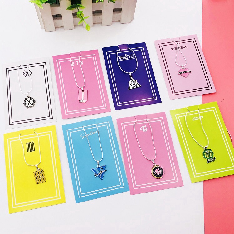 hotKPOP BTS EXO GOT7 TWICE BLACKPINK NCT X1 SEVENTEEN Necklace Mobile ...
