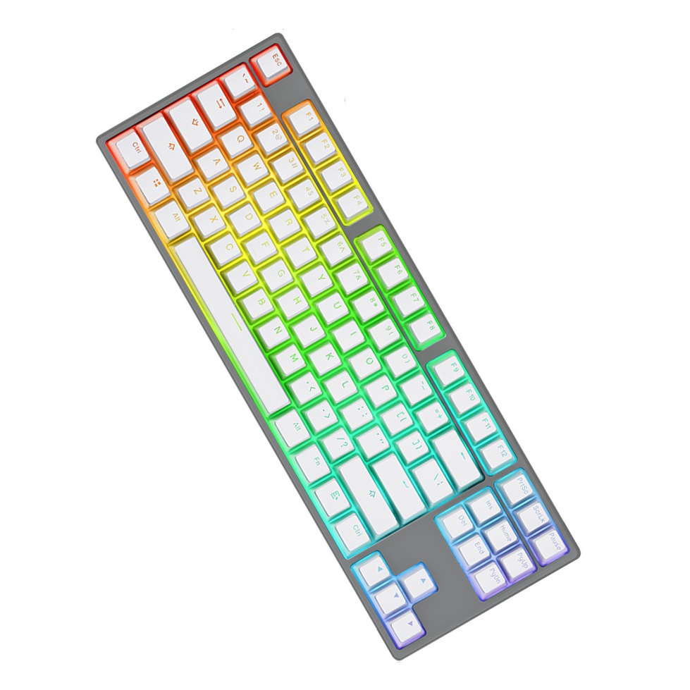 1STPLAYER UNI-Q Pro / GRAY COLOR / TKL 87 KEYS / GATERON SWITCH / RGB ...