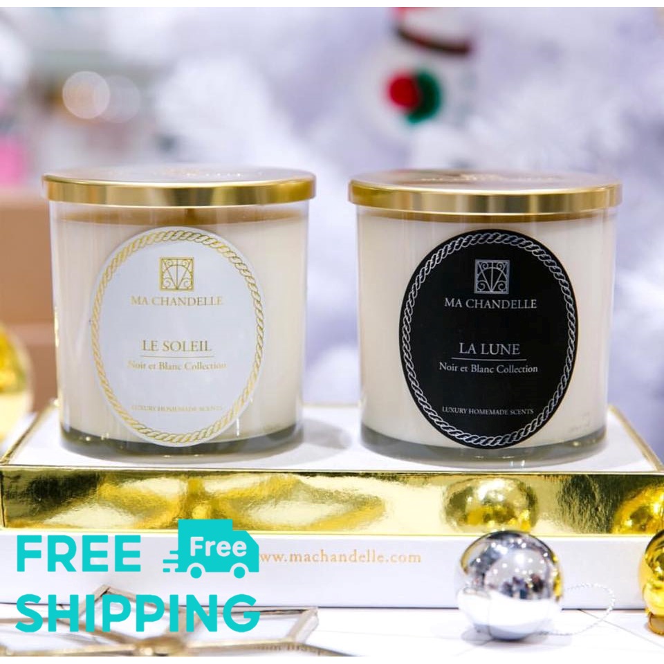 Black and White Scented Candle 230g [MA CHANDELLE] | Shopee Thailand