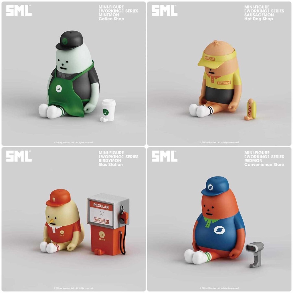 พร้อมส่ง แบบตัวแยก Sticky Monster Lab SML Mini Figures Blindbox Vol.3 ...
