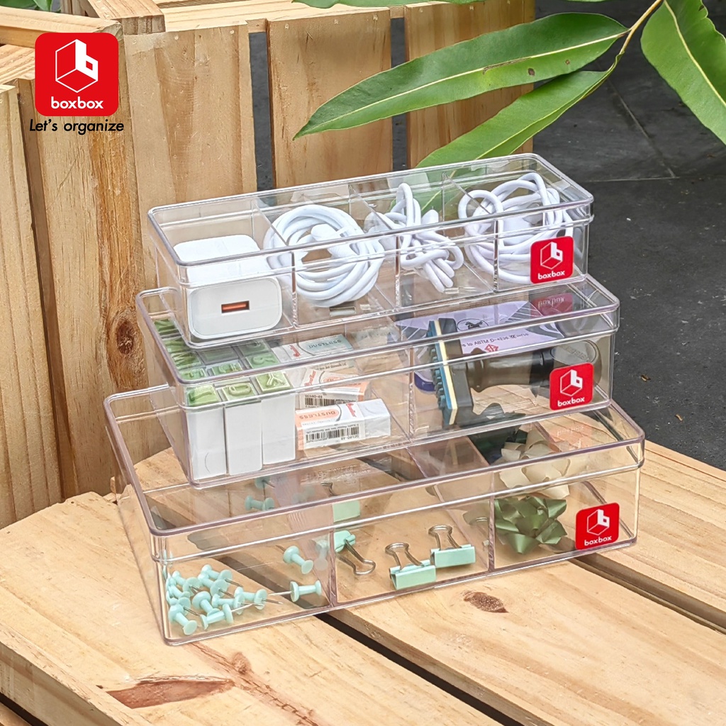 boxbox No.8855RS ( 1 กล่อง) กล่องรองเท้าพลาสติกใสฝาปิด กล่องรองเท้า ...