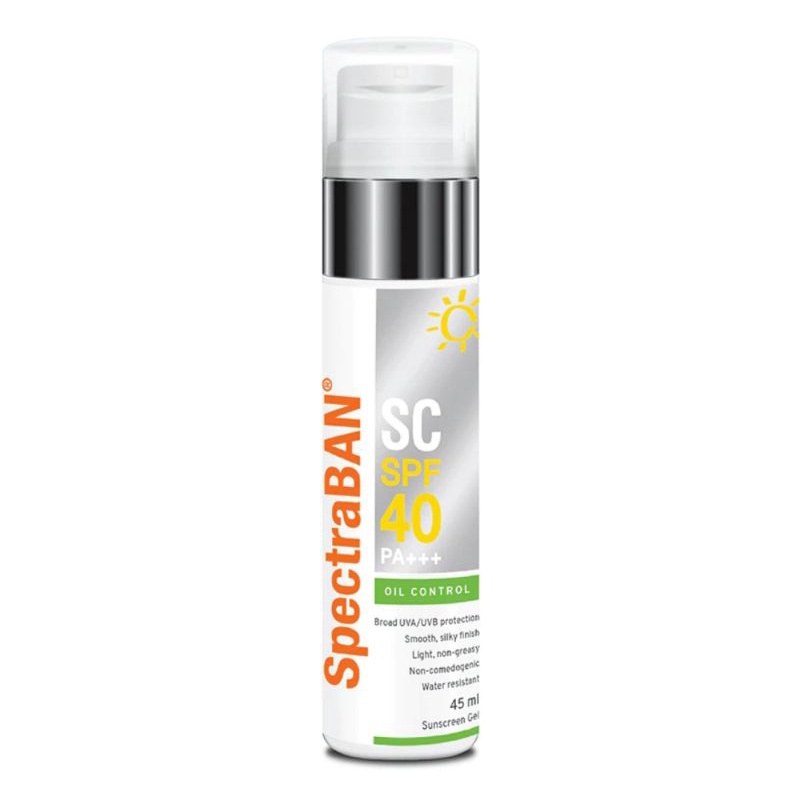 SpectraBAN SC SUNSCREEN SEBUM CONTROL GEL SPF 40 PA (PPD 13) 45 ml สเปค ...