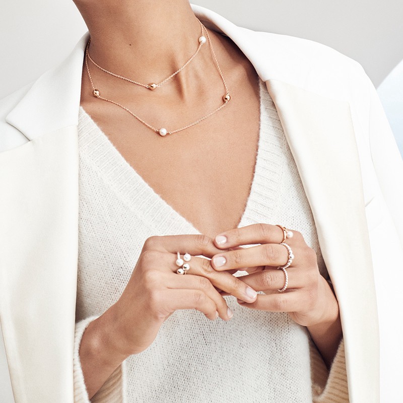 PANDORA CHARMS PANDORA แหวนแพนดอร่าประดับมุกสไตล์โมเดิร์นสําหรับผู้หญิง ...