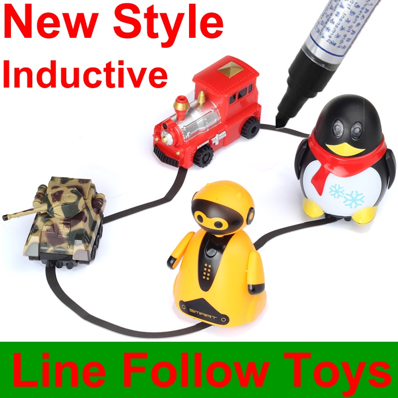 สี่ล้อLine Following Robot Induction Educational Inductive Toys Car ...