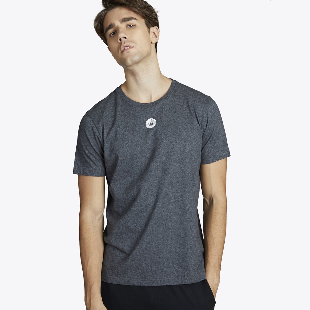 BODY GLOVE Unisex Basic Cotton T-Shirt เสื้อยืด สีเทาเข้ม-21 - bodyglove_thailand - ThaiPick