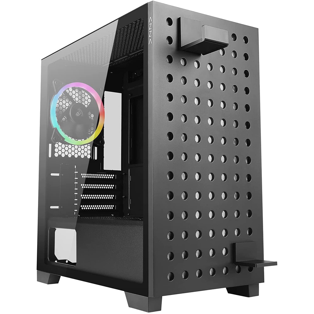 AZZA ELISE 140 Micro ATX Mid Tower Tempered Glass with ARGB Control ...