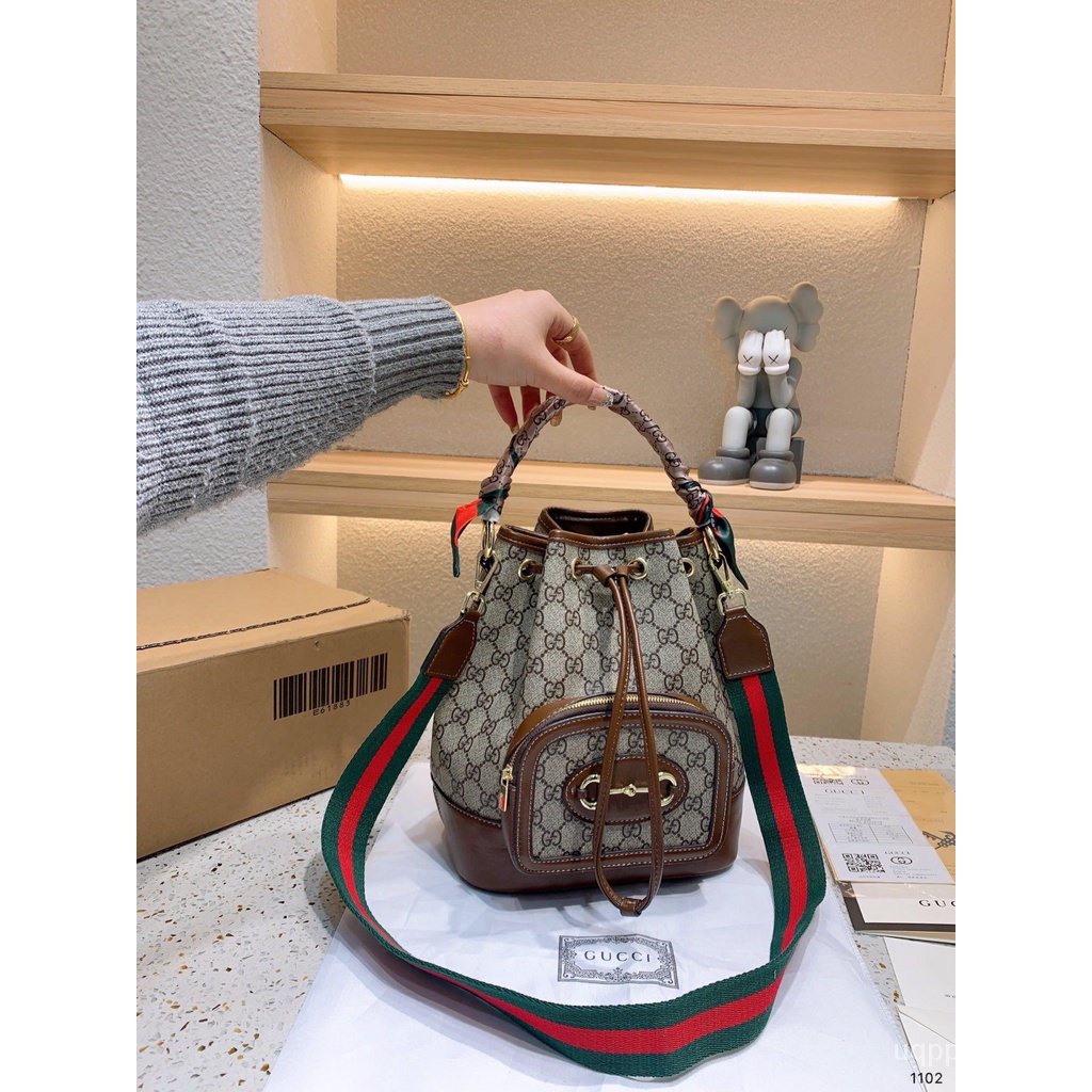 Kuqi Anniversary Bucket Bag Shipped New Gucci Bucket Bag Western Style ...