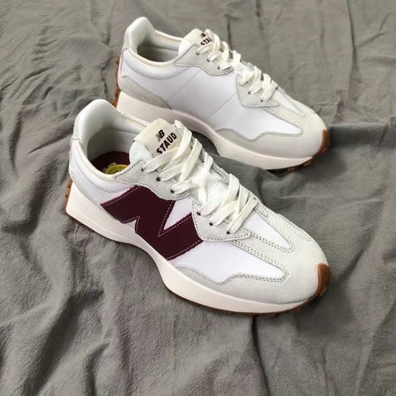 ☇NB หญิงย้อนยุครองเท้าพ่อ New Balance MS327 สีเกลือทะเลดั้งเดิม ...