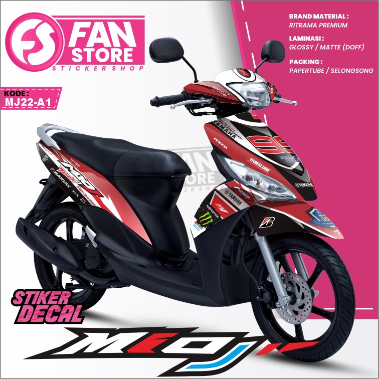 สติกเกอร์ Mio J Full Body Mio J 2014 Striping Variation Mio J - Mio J ...