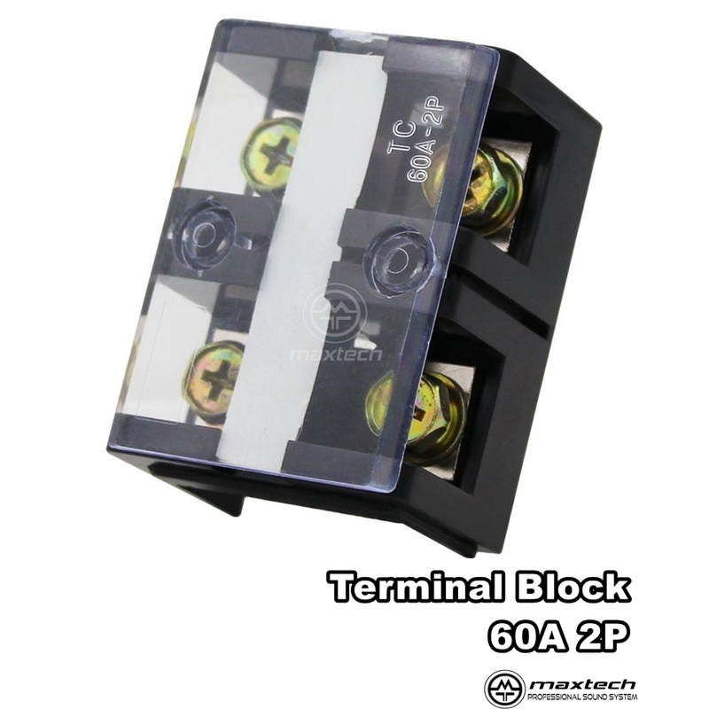 Terminal Block เทอร์มินอลบล็อค 2P 60A 600V | Shopee Thailand