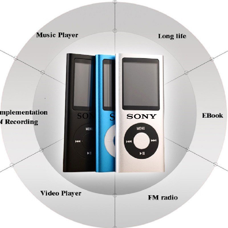 Sony 1.8 Inch Mp3 Player Music Playing with Fm Radio Video Player E ...
