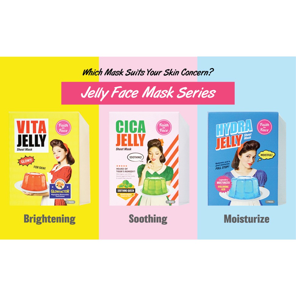พร้อมส่ง! ลดสิว! 2สูตร FAITH IN FACE Jelly Sheet Mask ของแท้จากเกาหลี หมดอายุ2022 | Shopee Thailand