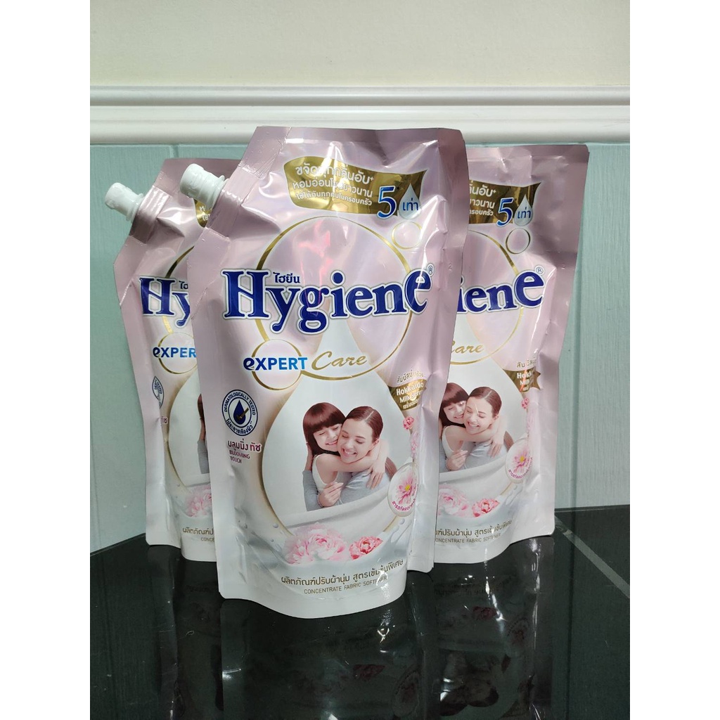 ไฮยีน น้ำยาปรับผ้านุ่ม สูตรเข้มข้นพิเศษ Hygiene Expert Care ขนาด 490 - 540 มล. X 1 ถุง - jt64 ...