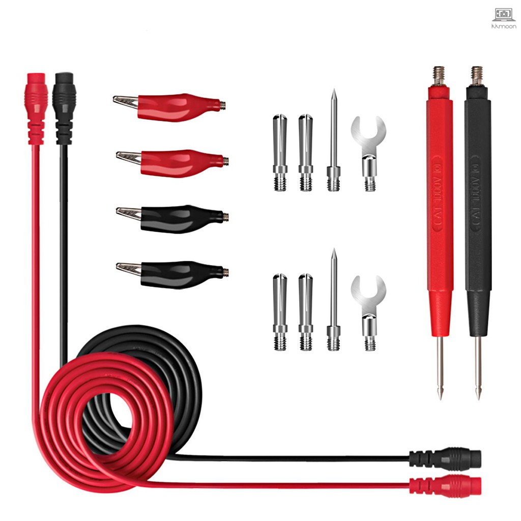 16Pcs Multifunctional Digital Test Lead Set Super Sharp Tips Silicone ...